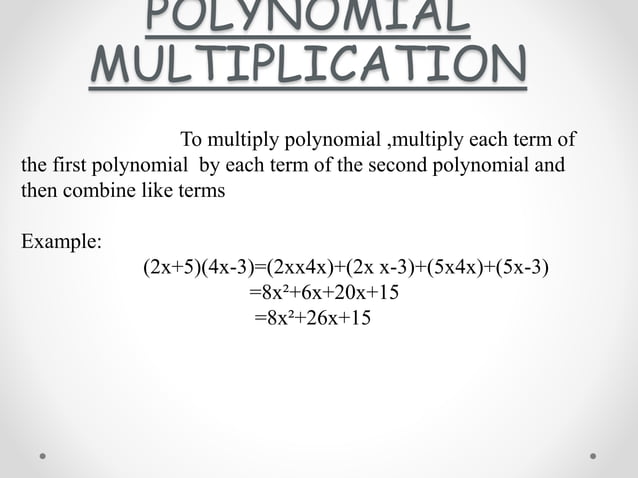 Polynomial -ppt | PPTX