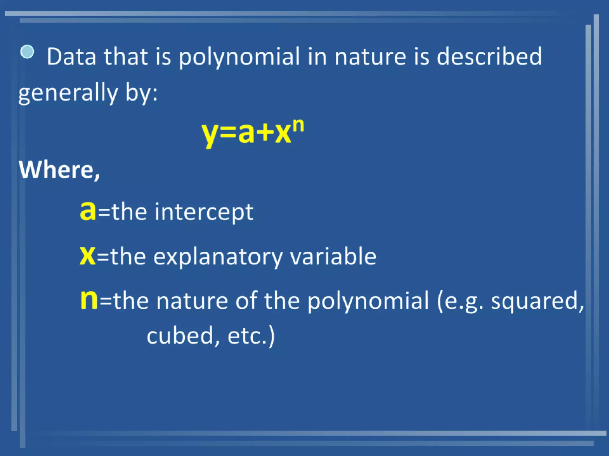 Polynomial Trend ; statistics for Economics | PPTX