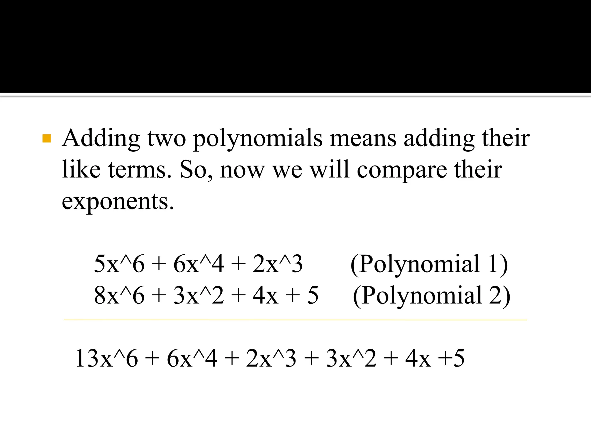 POLYNOMIAL ADDITION USING LINKED LIST.pptx POLYNOMIAL ADDITION USING LINKED LIST.pptx