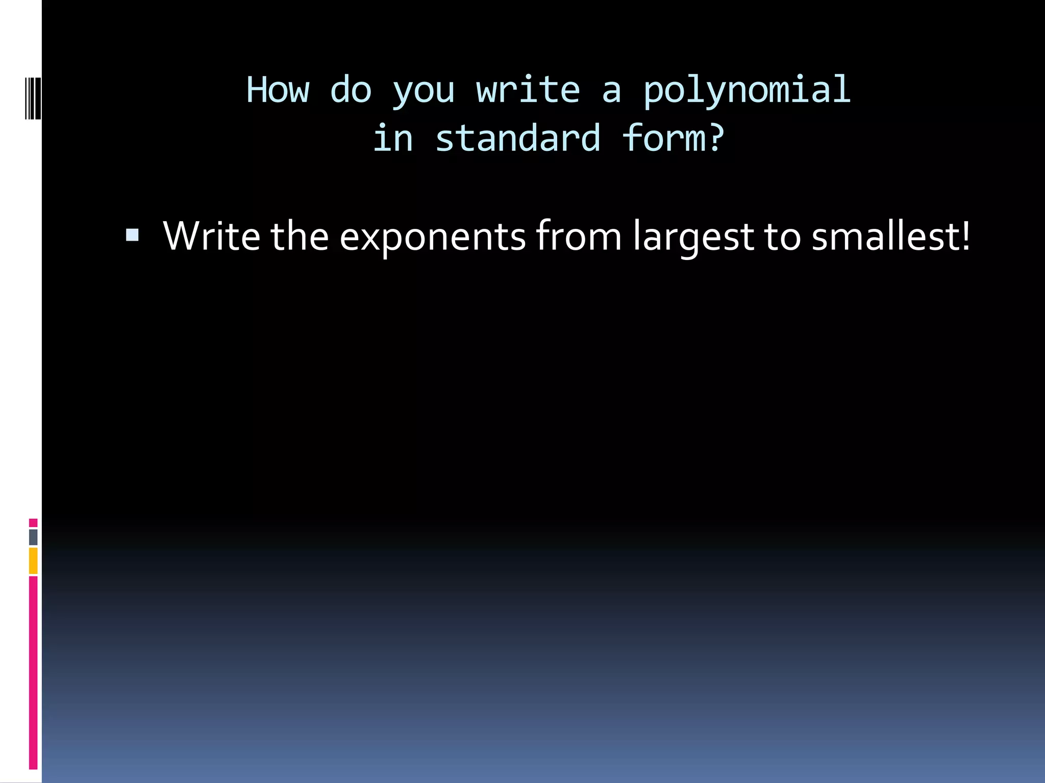 Polynomials | PPTX