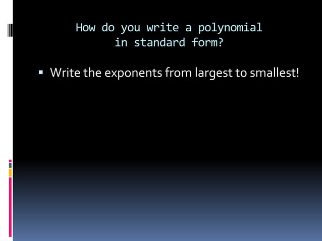 Polynomials | PPTX