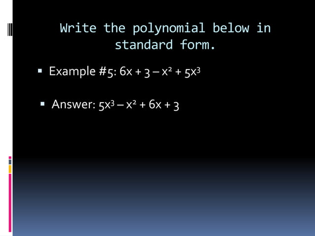 Polynomials | PPTX