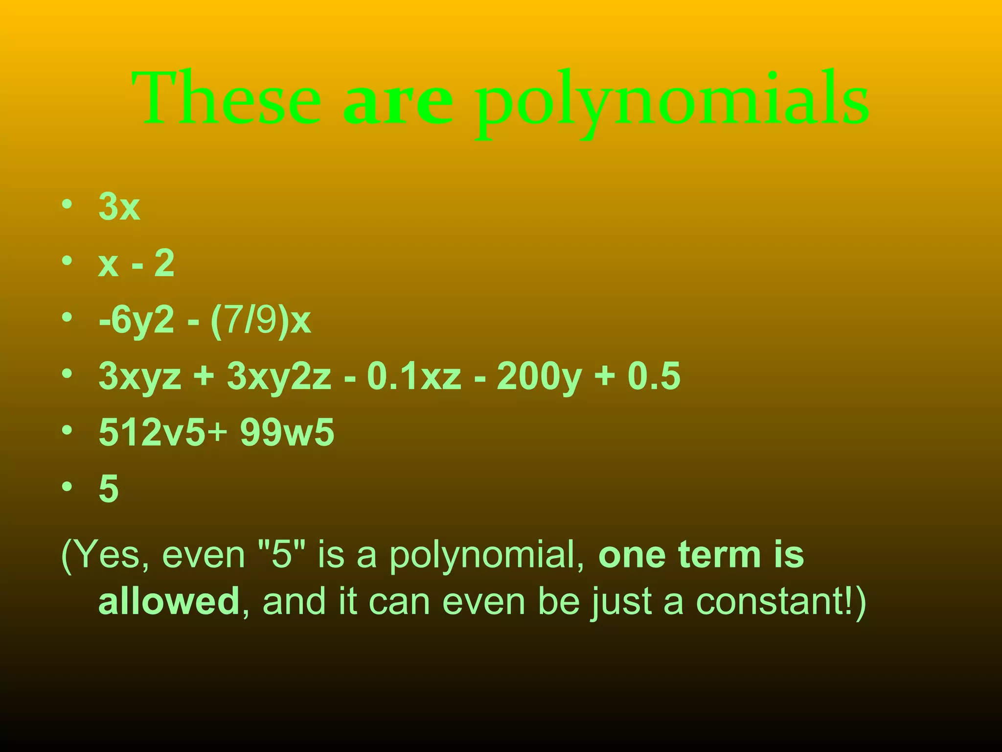 Polynomial | PPT