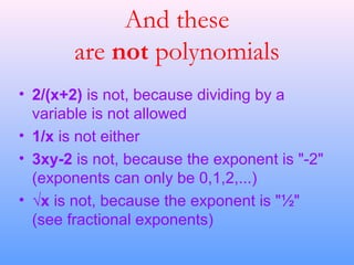 Polynomial | PPT