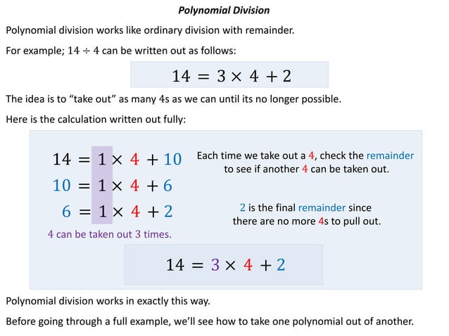 Polynomial division | PPT