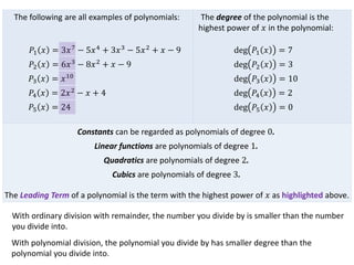 Polynomial division | PPT