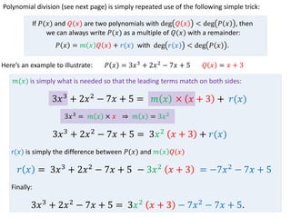 Polynomial division | PPT