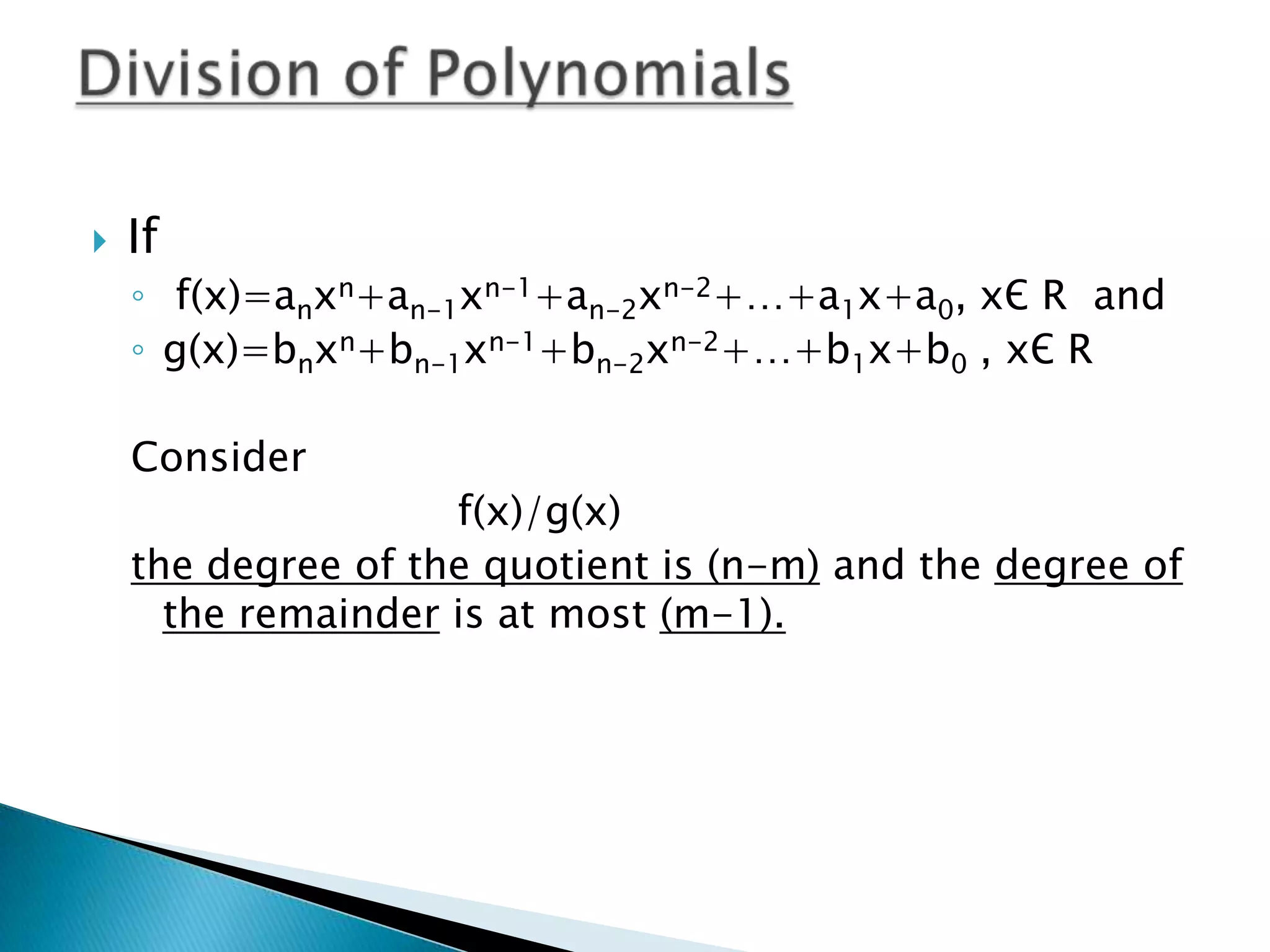 Polynomial equations | PPTX