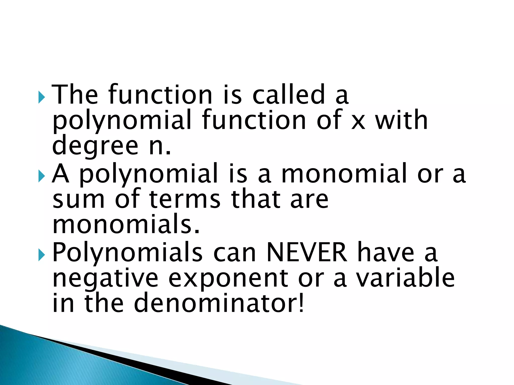 Polynomial equations | PPTX