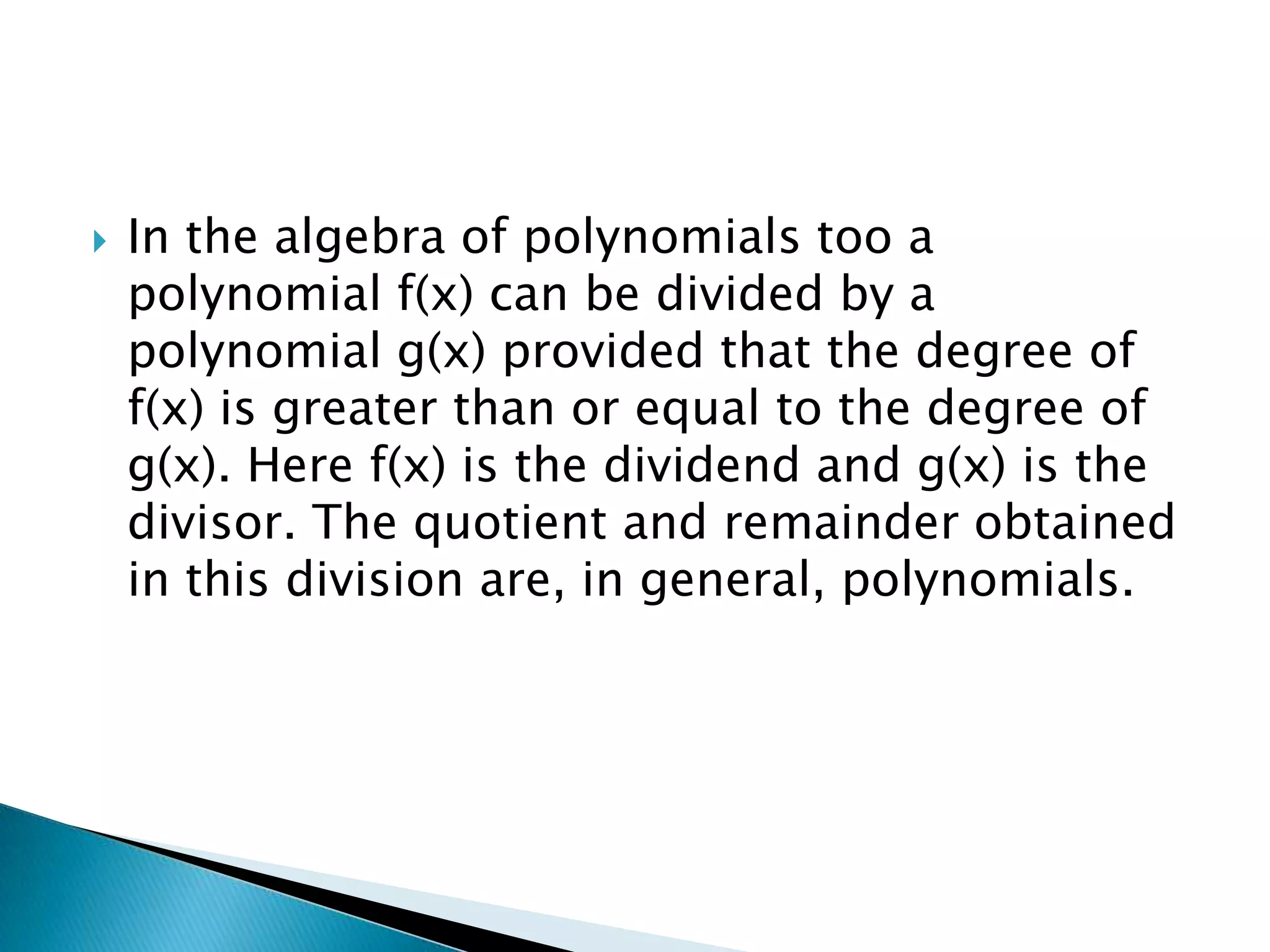 Polynomial equations | PPTX