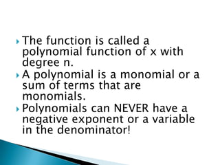 Polynomial equations | PPT