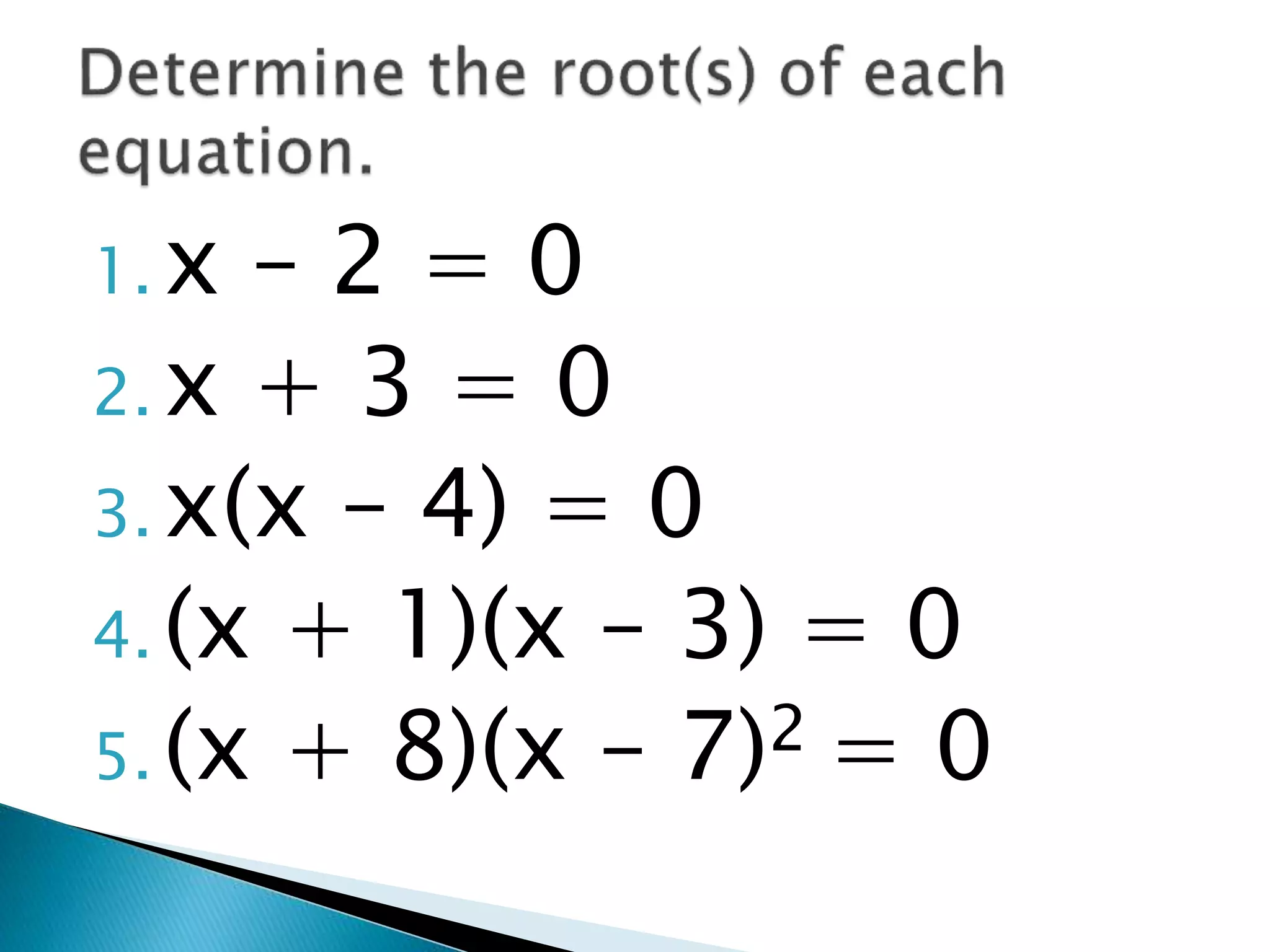 Polynomial equations | PPTX