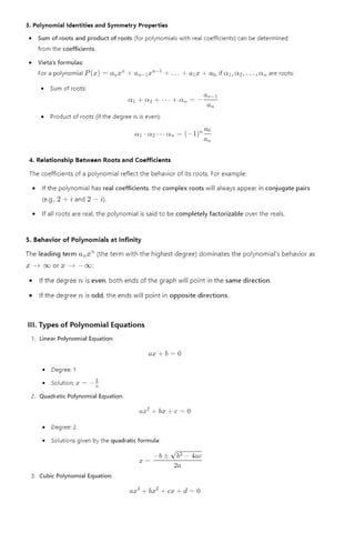 Polynomial Equations_ Definitions and Properties.pdf | Physics | Science