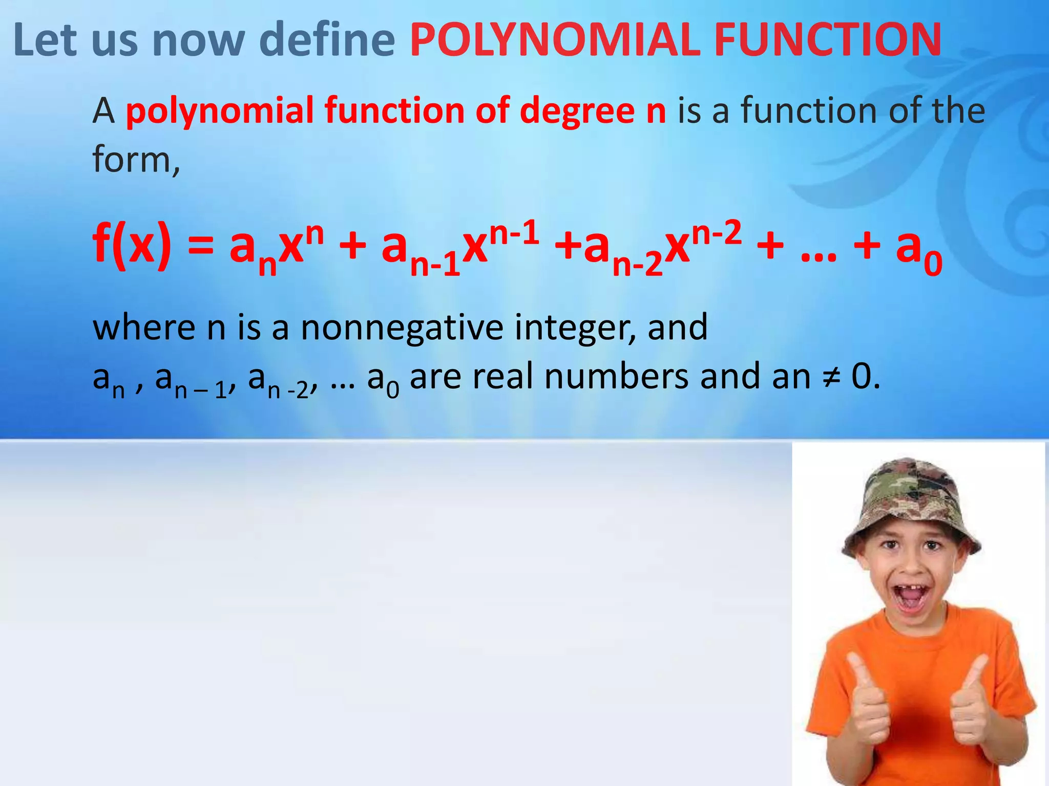 Polynomial function | PPTX