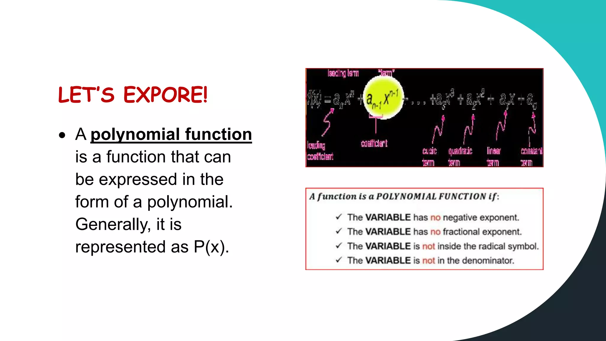 POLYNOMIAL FUNCTION.pptx | Physics | Science