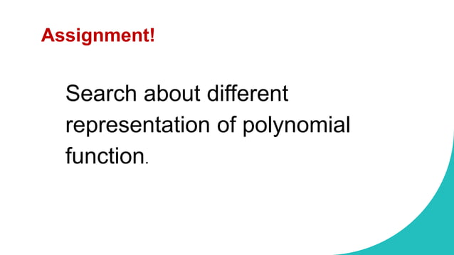 POLYNOMIAL FUNCTION.pptx | Physics | Science