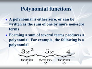 Polynomial Function by Desirae & | PPT