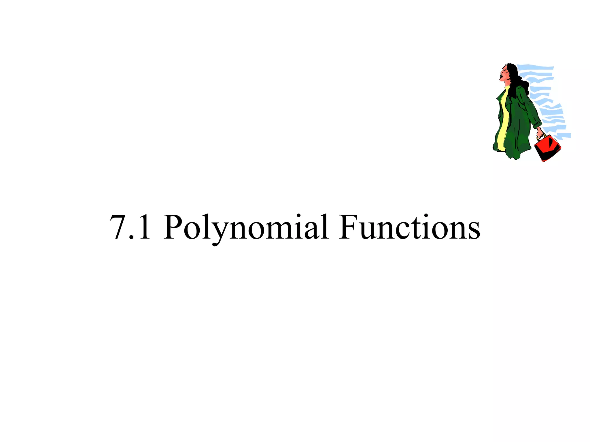 Polynomial functions | PPT