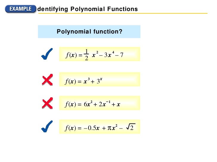 Polynomial Functions