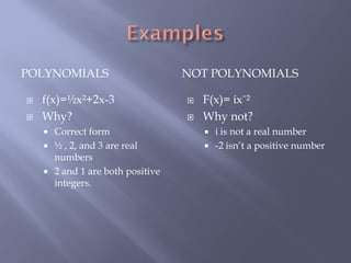 Polynomial functions | PDF
