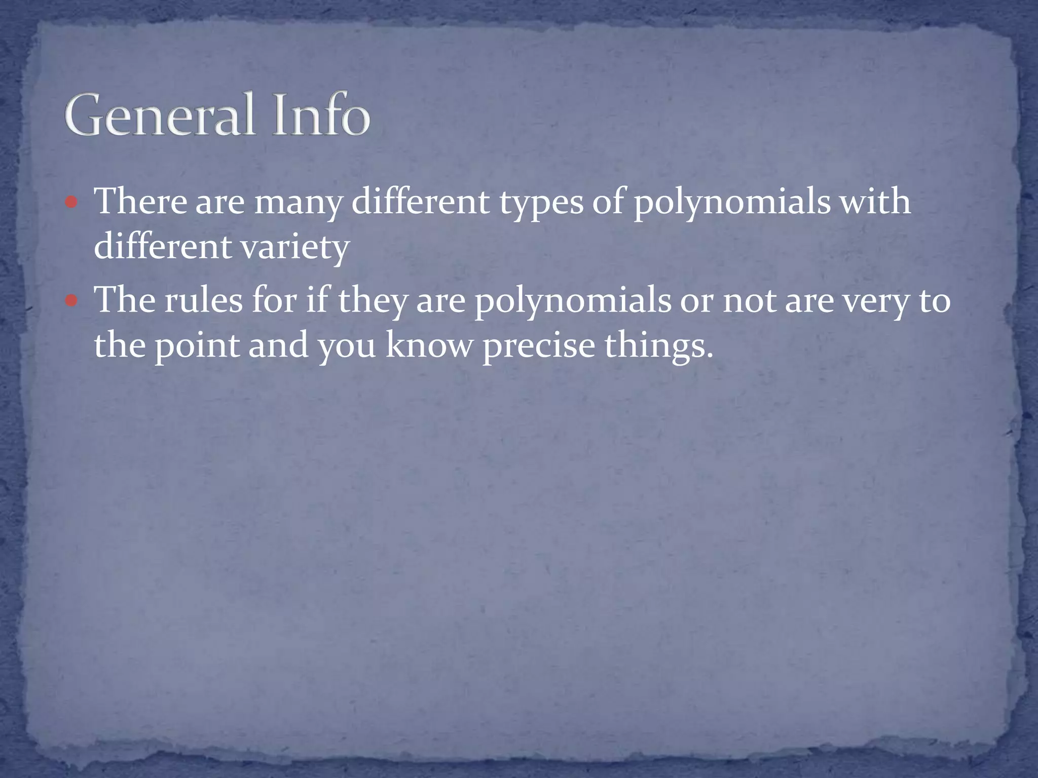 Polynomial functions | PPT