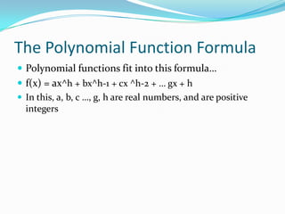 Polynomial functions | PPTX