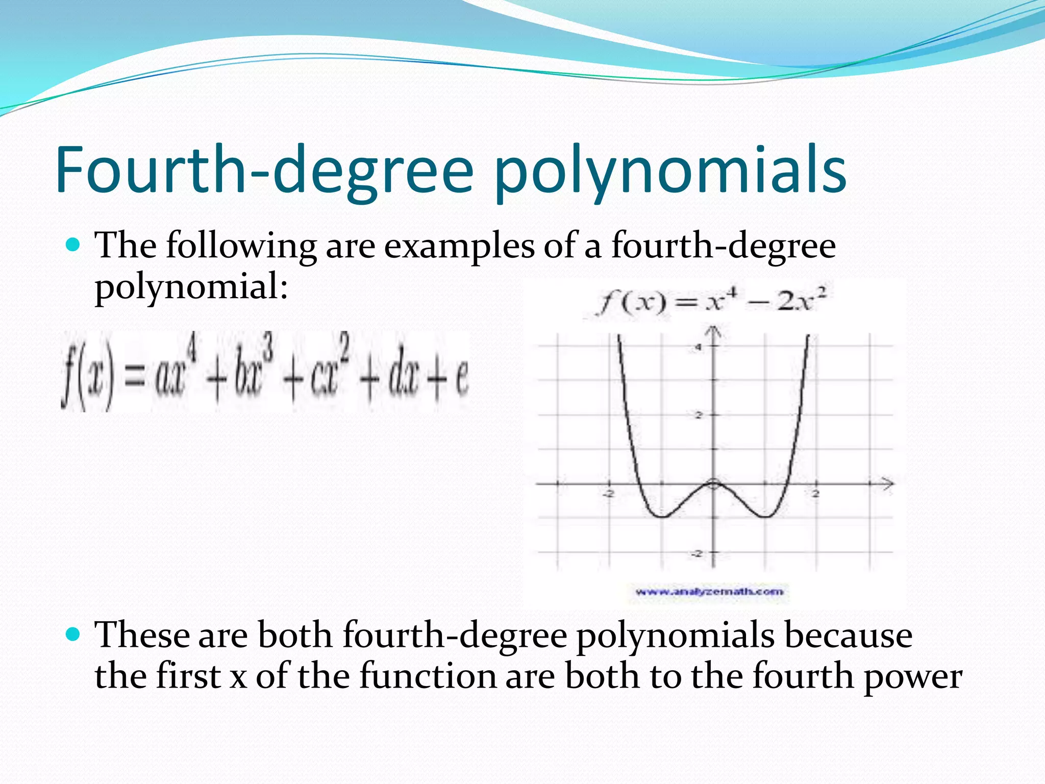 Polynomial functions | PPT
