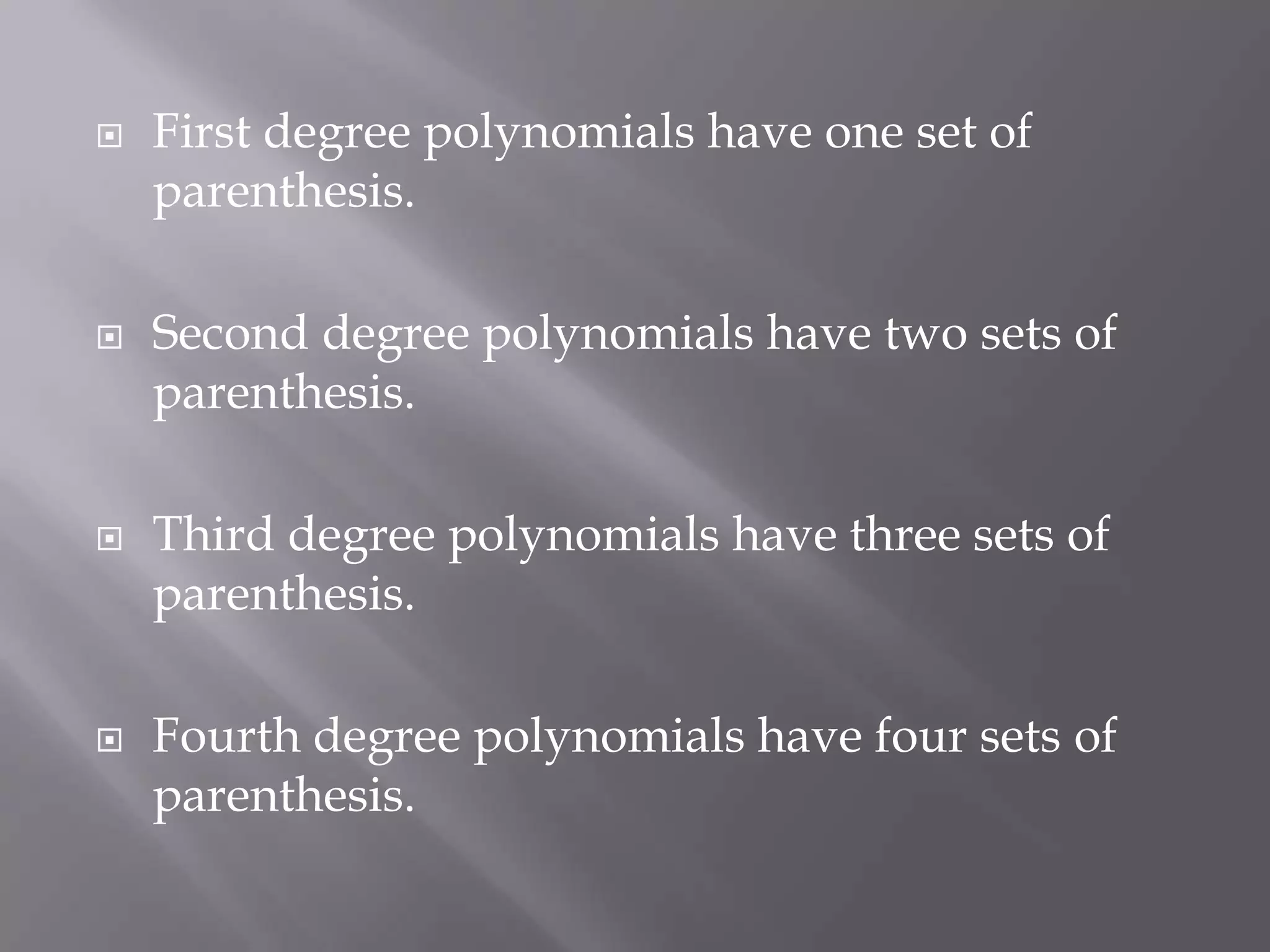 Polynomial Functions | PPTX | Computing | Technology & Computing