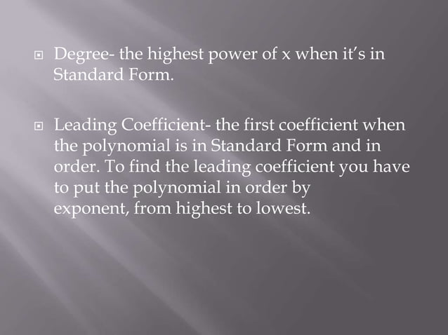 Polynomial Functions Pptx Computing Technology And Computing