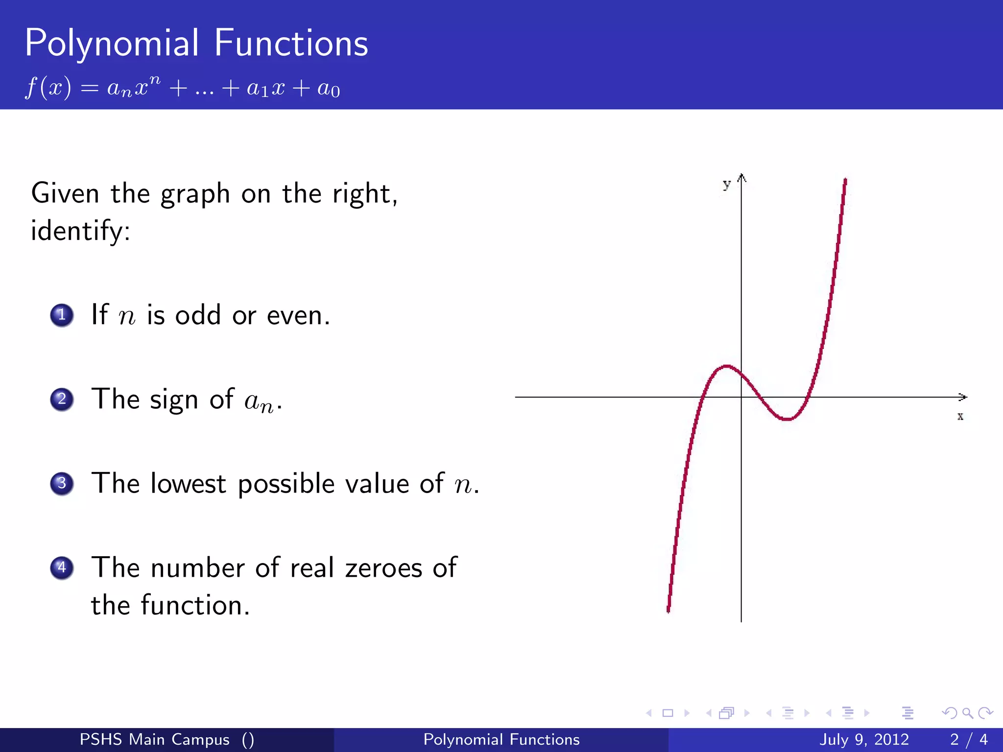 Polynomial functions | PDF