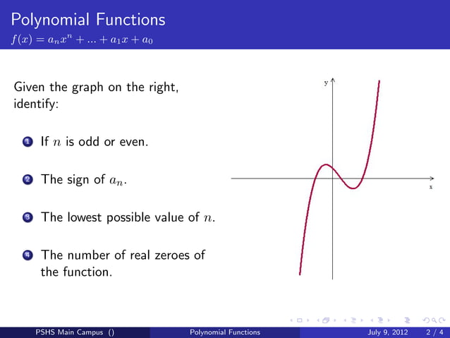 Polynomial functions | PDF