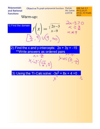 Polynomial functions | PDF