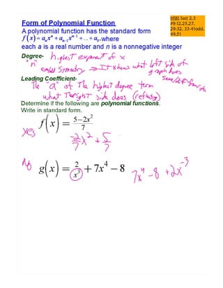 Polynomial functions | PDF
