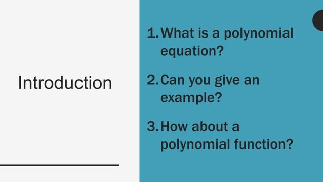 POLYNOMIAL FUNCTIONS.pptx | Science