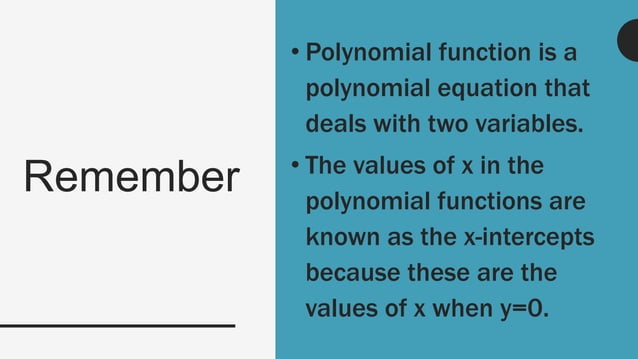 POLYNOMIAL FUNCTIONS.pptx | Science