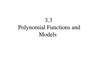 polynomial_functions.ppt mathematics topic | PPT