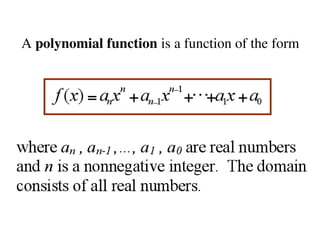 polynomial_functions.ppt mathematics topic | PPT