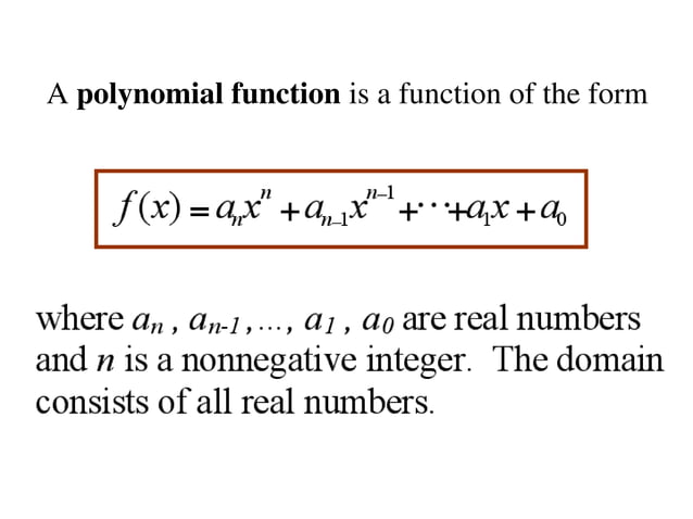 polynomial_functions.ppt mathematics topic | PPT