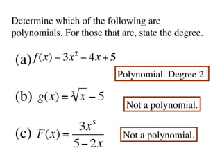 polynomial_functions.ppt mathematics topic | PPT