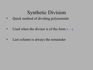 Polynomial_Functions(1).ppt and remainder theorem | PPT