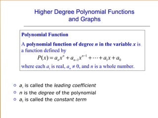 Polynomial functionsandgraphs | PPT