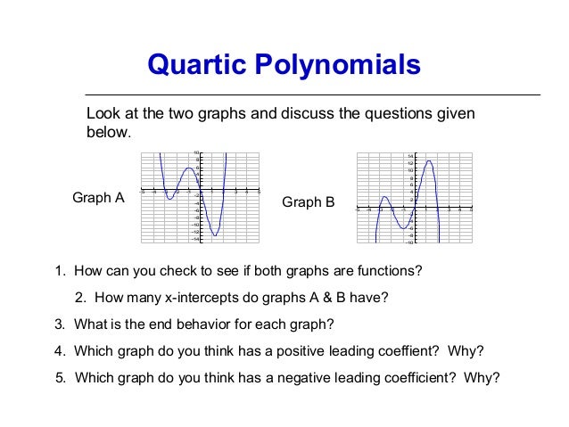 Polynomial Functionsandgraphs