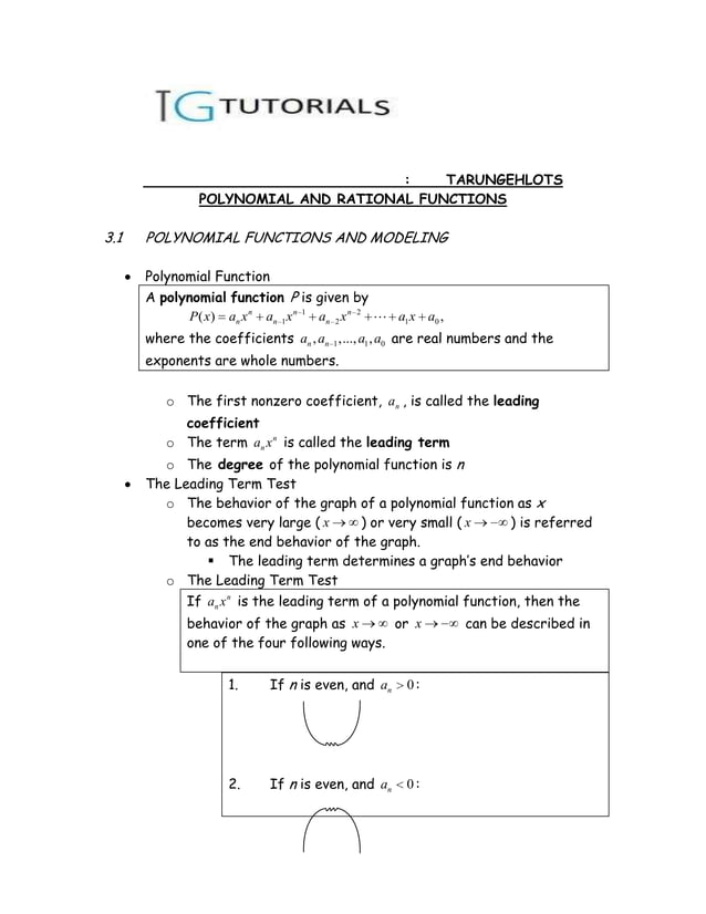 Polynomial functions modelllings | DOCX | Computing | Technology & Computing