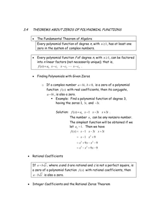 Polynomial functions modelllings | DOCX | Computing | Technology & Computing