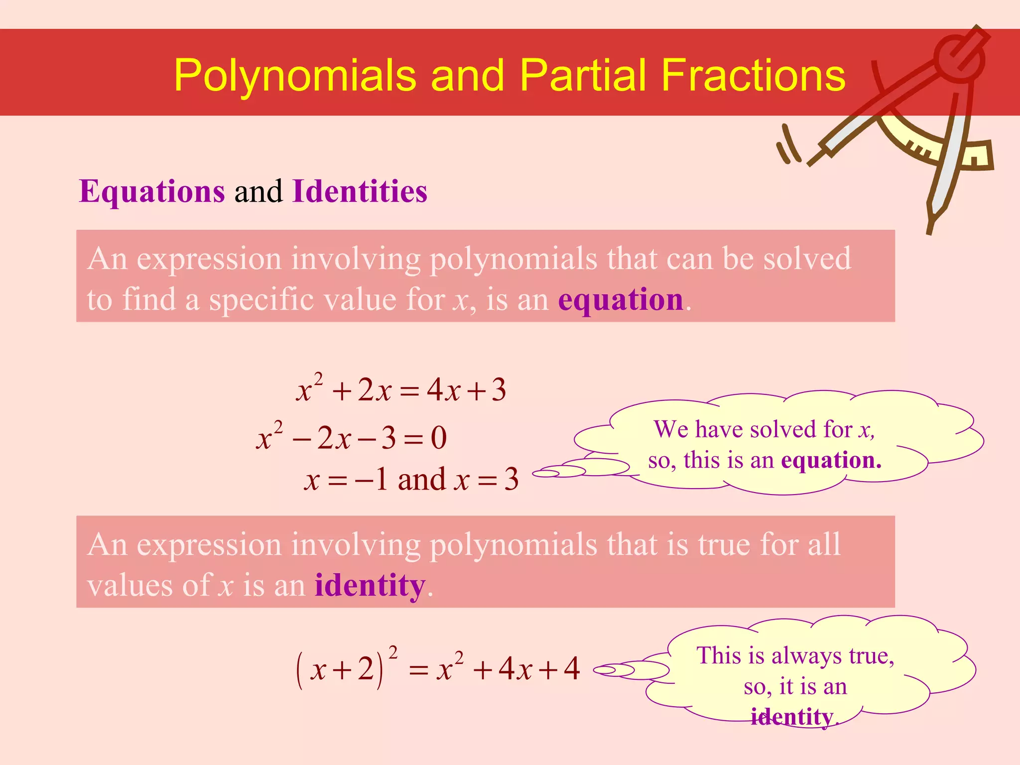 Polynomial identities division | PPT
