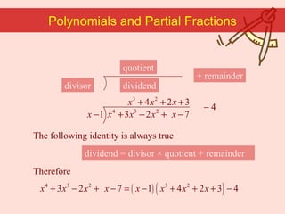Polynomial identities division | PPT