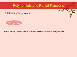 Polynomial identities division | PPT