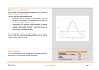 Data fitting in Scilab - Tutorial | PDF
