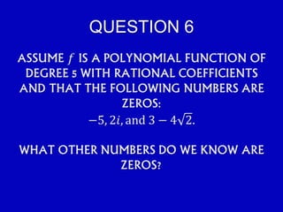 Polynomial and Rational Jeopardy | PPTX