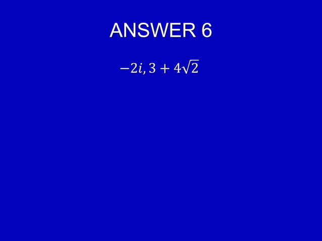 Polynomial and Rational Jeopardy | PPTX